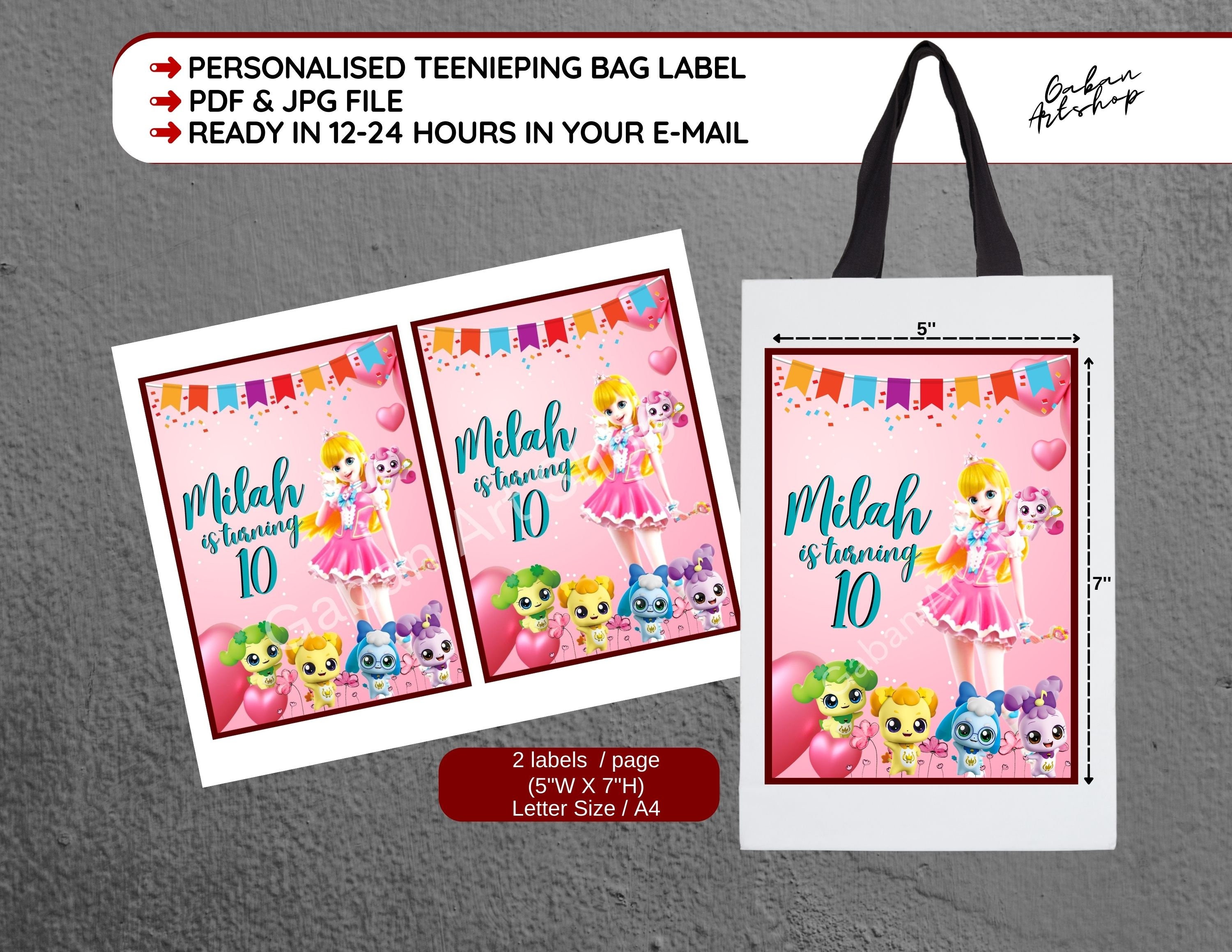 DIGITAL Printable: Personalised Catch Teenieping Paper Gift - Etsy