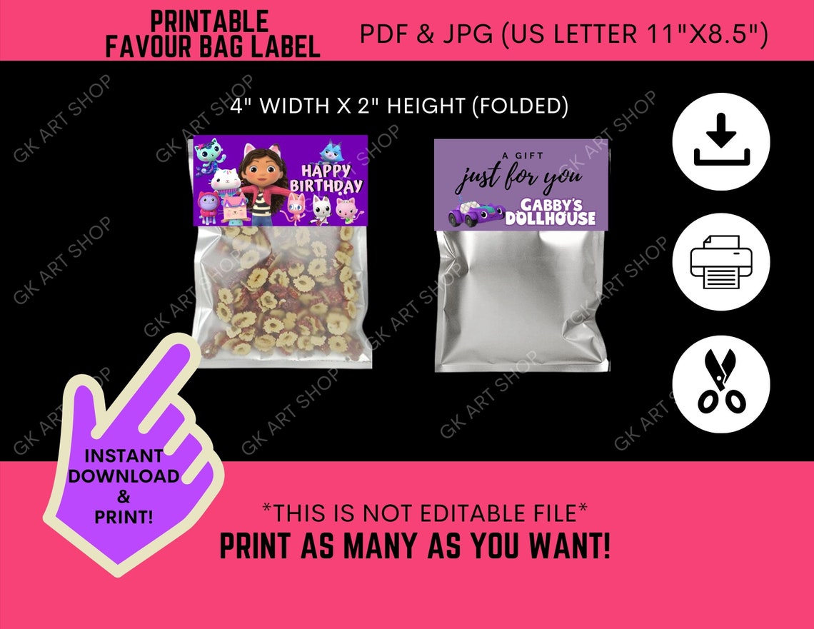 Printable Gabby's Dollhouse Party Kit Gabby's - Etsy