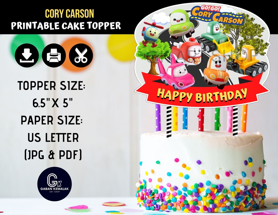 Printable Cory Carson Centerpiece, Cory Carson Cake Topper, Cory Carson ...