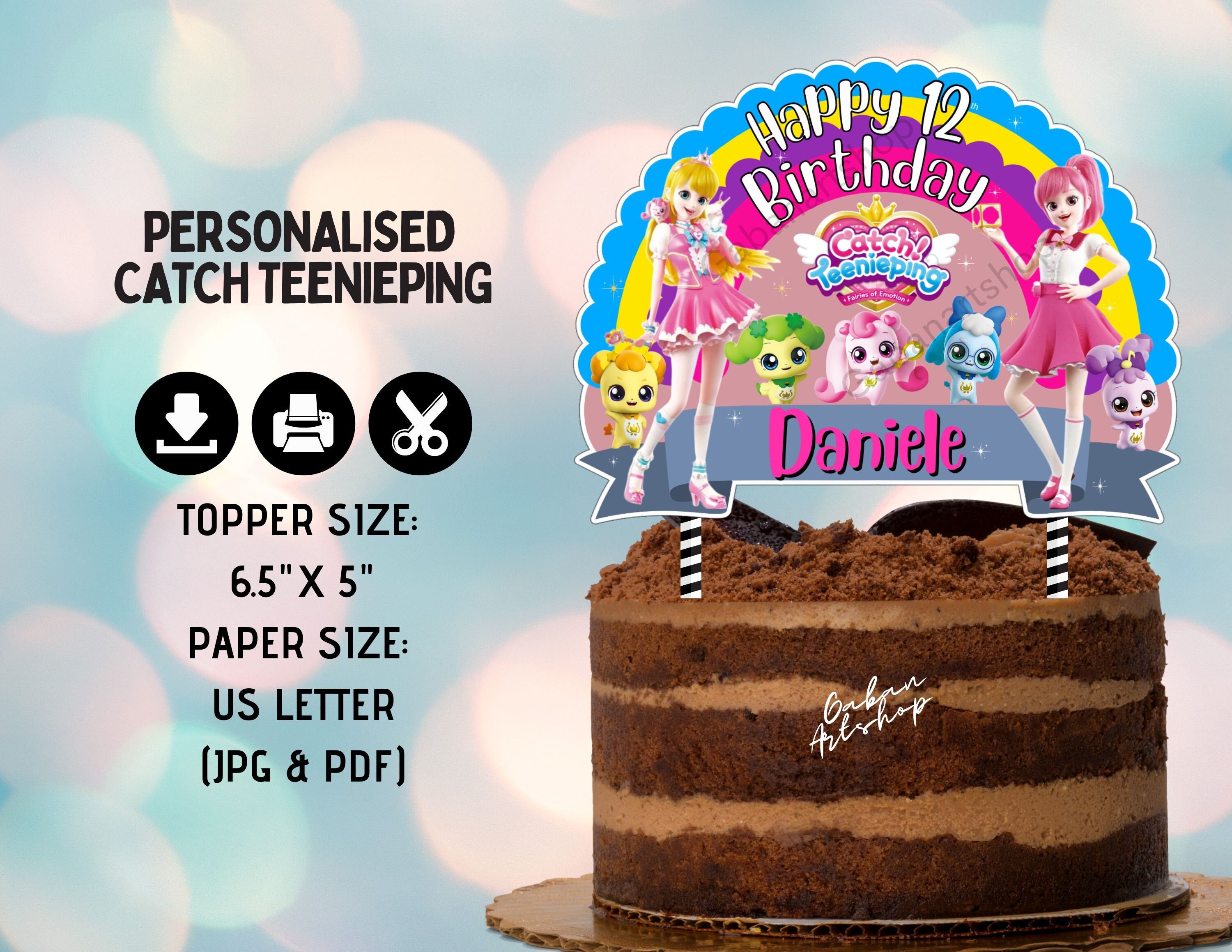 Personalised Printable Catch Teenieping Centerpiece Catch - Etsy