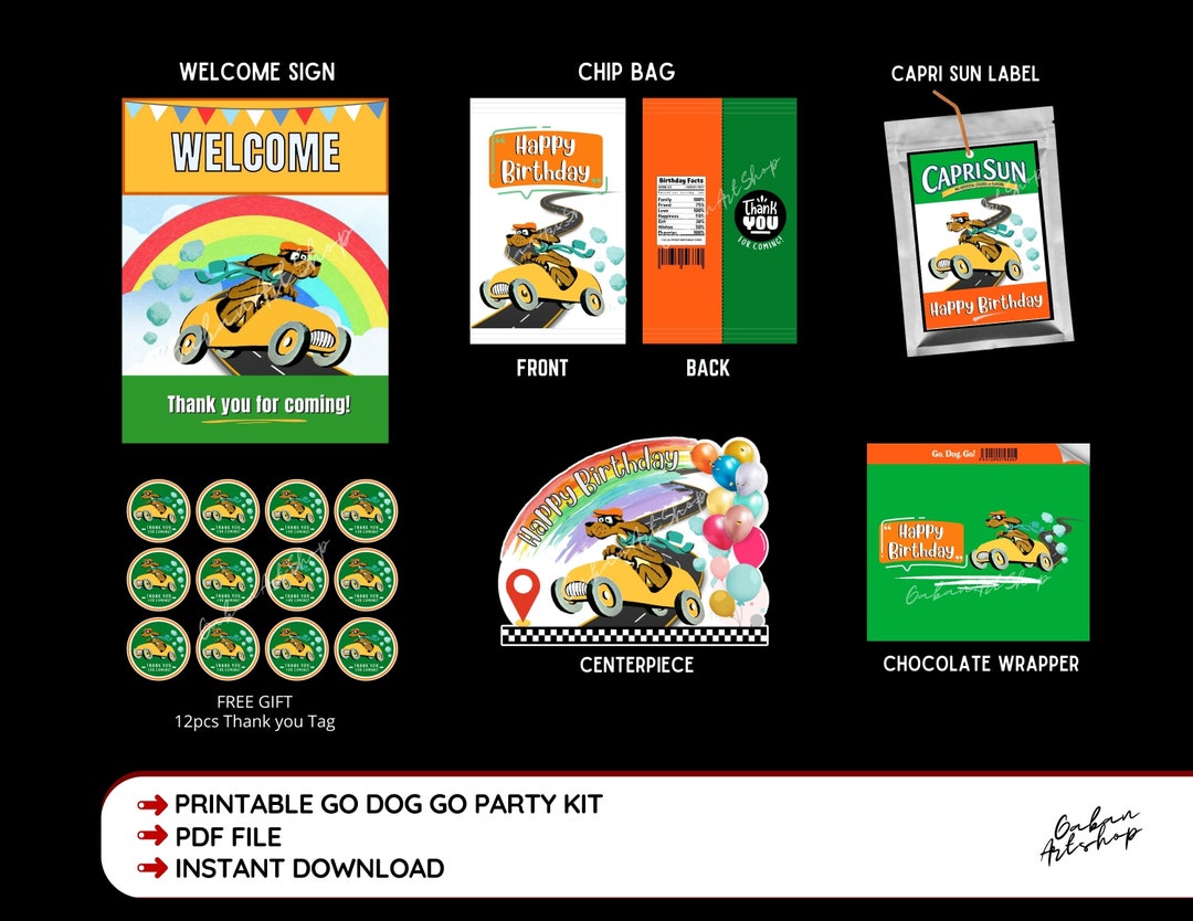 DIGITAL Printable: Instant Go Dog Go Inspired Book by P.D Eastman - Etsy