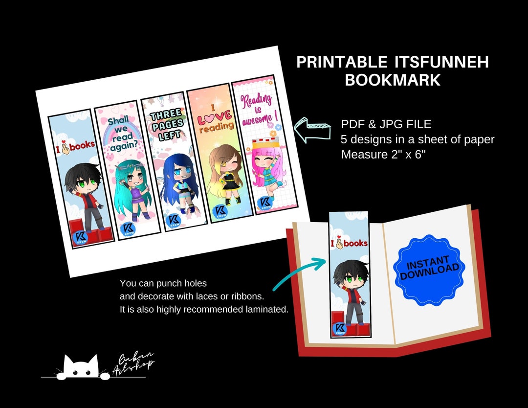 Itsfunneh Printable Bookmarks | Instant Download | Encourage A Positive ...