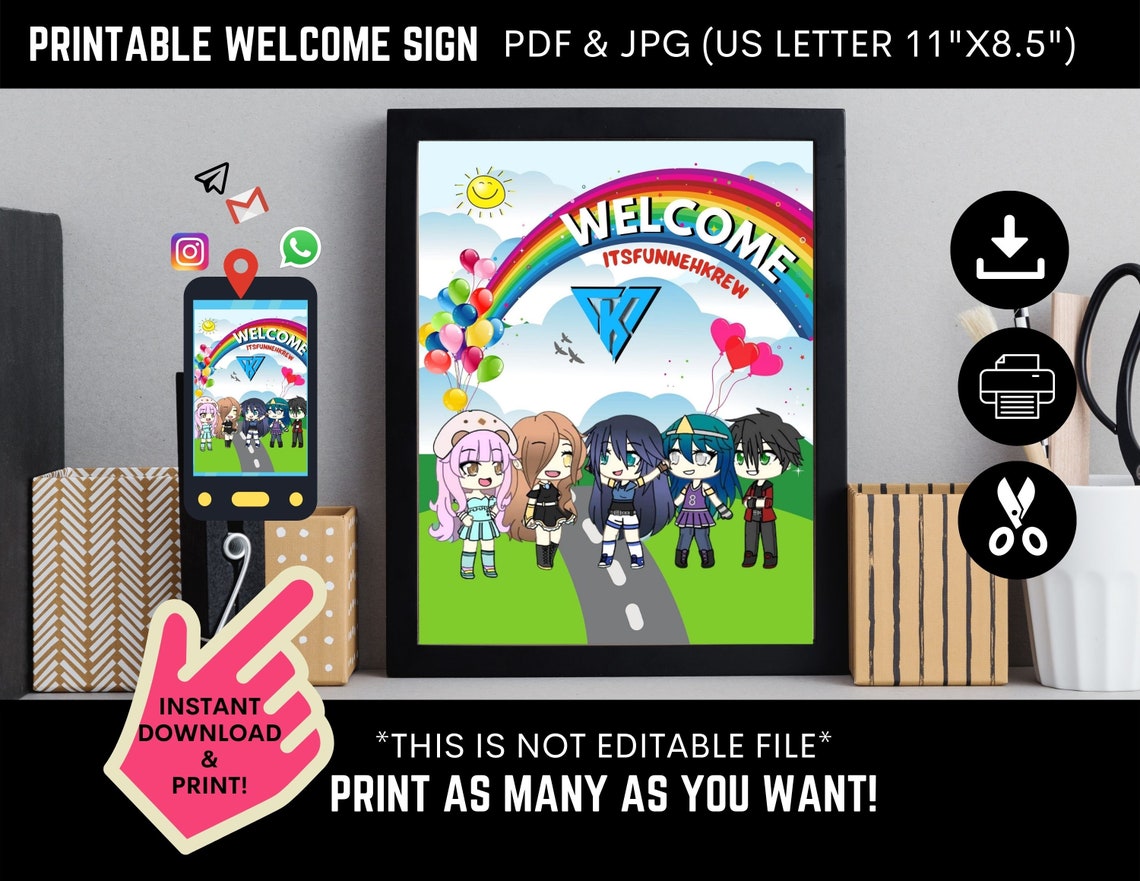 Printable Itsfunneh Poster Itsfunneh Cake Topper Itsfunneh - Etsy