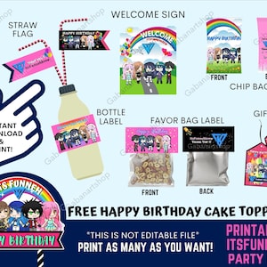 Printable Itsfunneh Party Kit, Itsfunneh Cake Topper, Itsfunneh Party ...