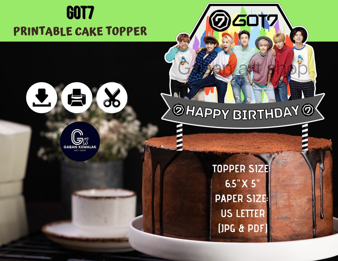 Printable Got7 Centerpiece, Got7 Cake Topper, Got7 Party Supply, Got7 ...