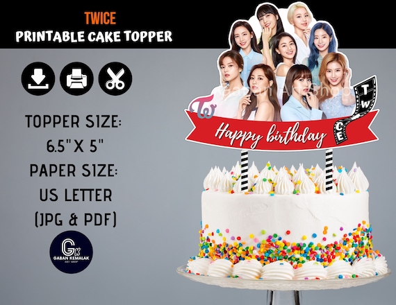 Printable Twice Centerpiece Twice Cake Topper Twice Party - Etsy Canada