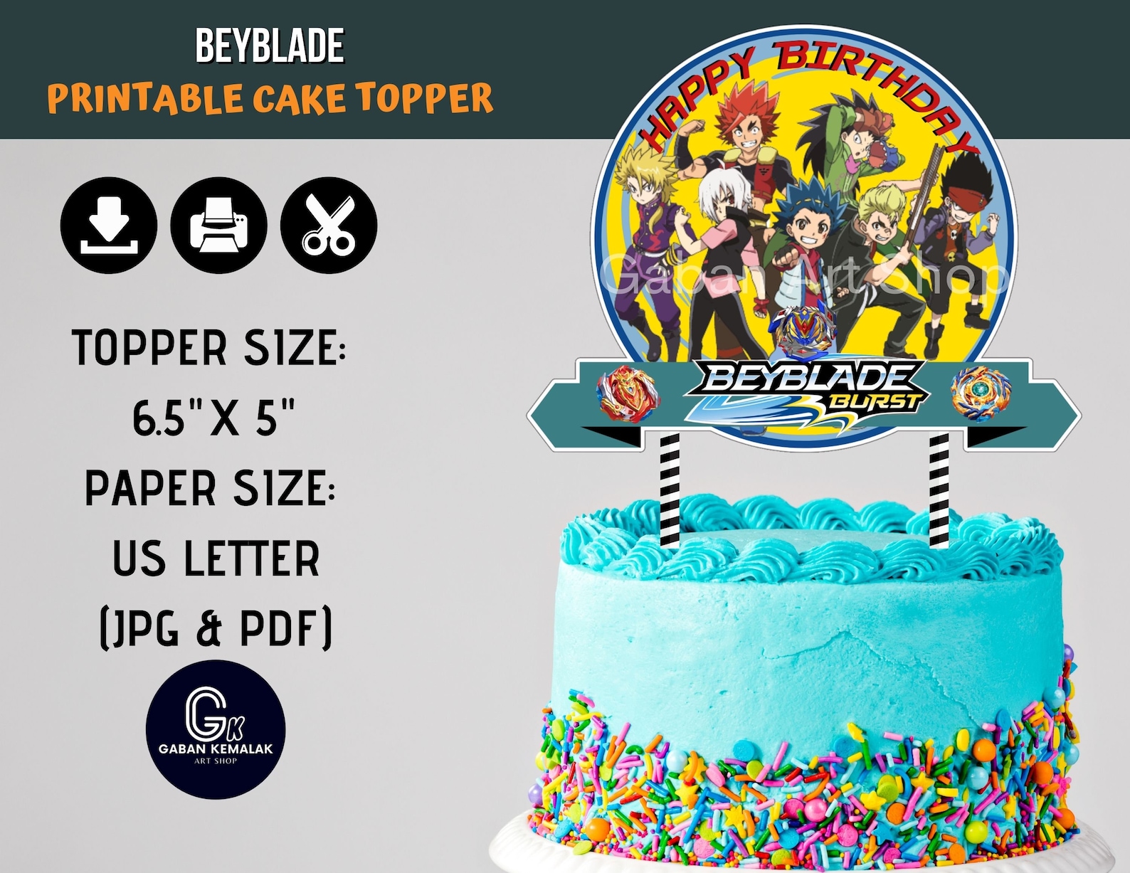 Printable Beyblade Centerpiece Beyblade Cake Topper Beyblade - Etsy Canada