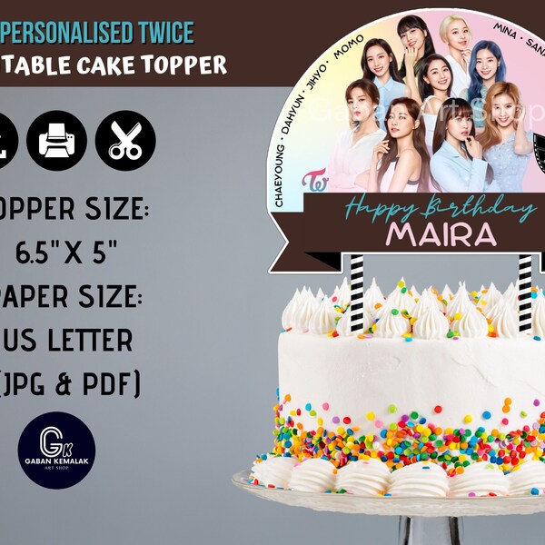 Personalised Cake Topper Kpop - Etsy