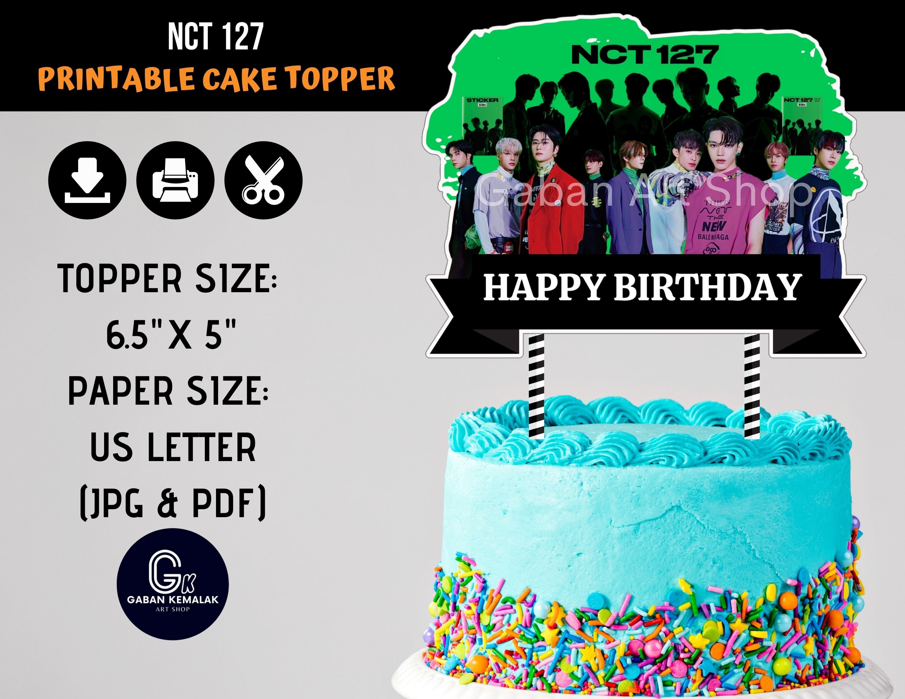 Printable Nct 127 Centerpiece Nct 127 Cake Topper Nct 127 - Etsy