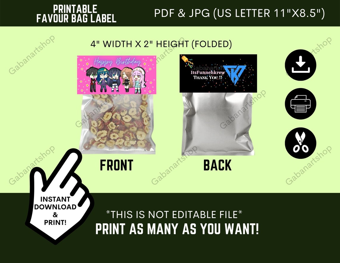 Printable Itsfunneh Party Kit Itsfunneh Cake Topper - Etsy