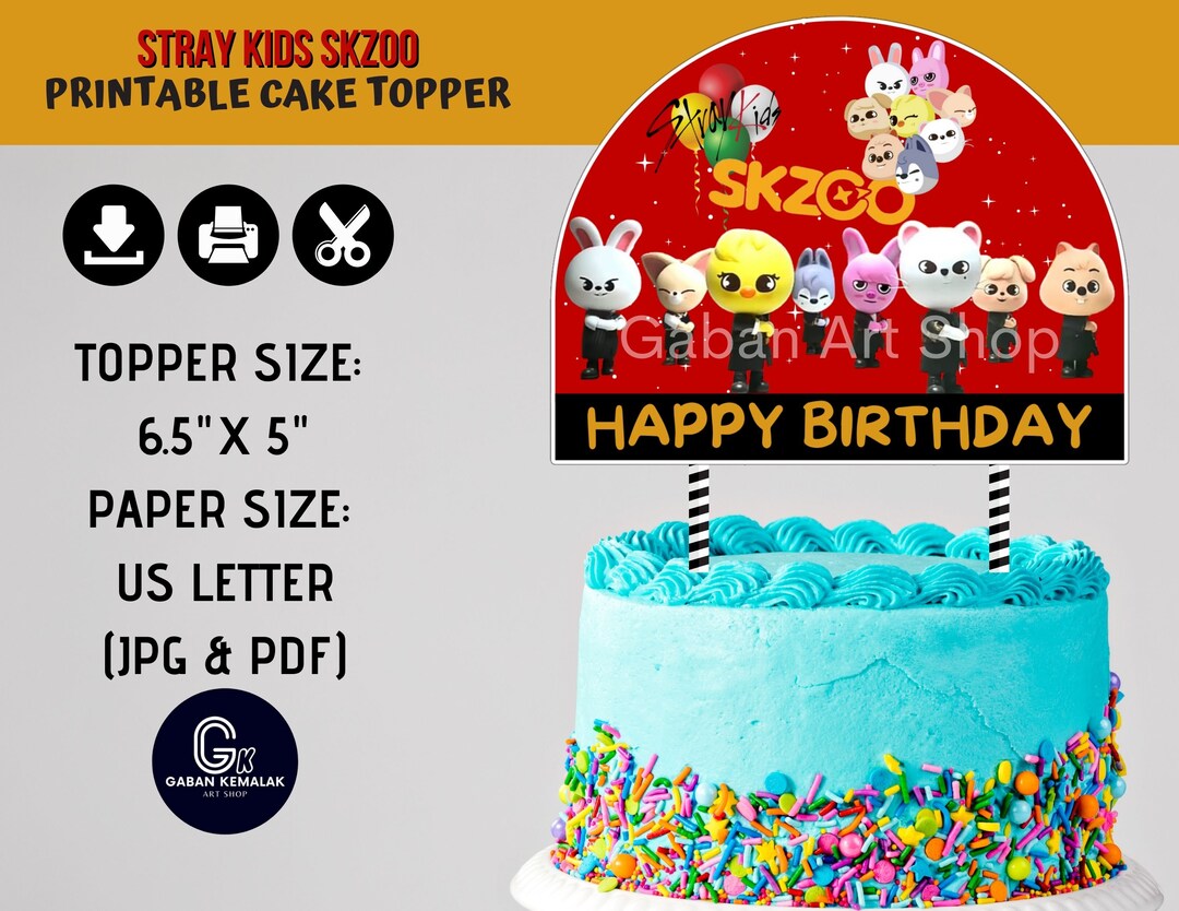 Printable Stray Kids Skzoo Centerpiece Stray Kids Skzoo Cake - Etsy UK