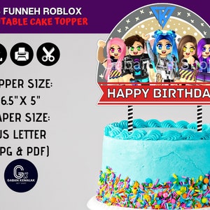 Printable Itsfunneh Roblox Centerpiece, Itsfunneh Cake Topper ...