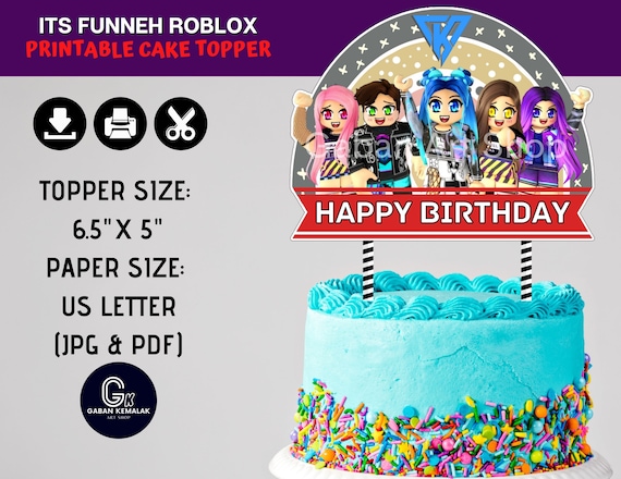 ItsFunneh Cake Topper ItsFunneh Party Supply Printable ItsFunneh Poster ...