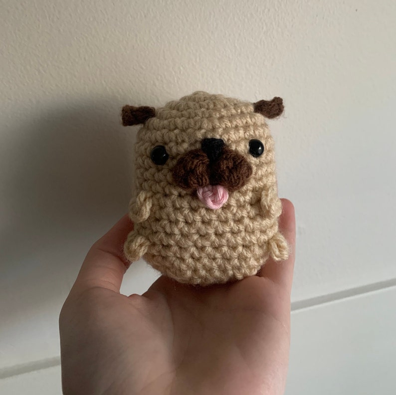 Chunky Pug Plushie Crochet Pattern PDF Download - Etsy