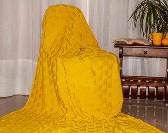 Throw Blanket Yellow - Etsy