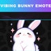 Animated Emote| Vibing Bunny | Twitch and Discord | Kawaii Aesthetic - Etsy