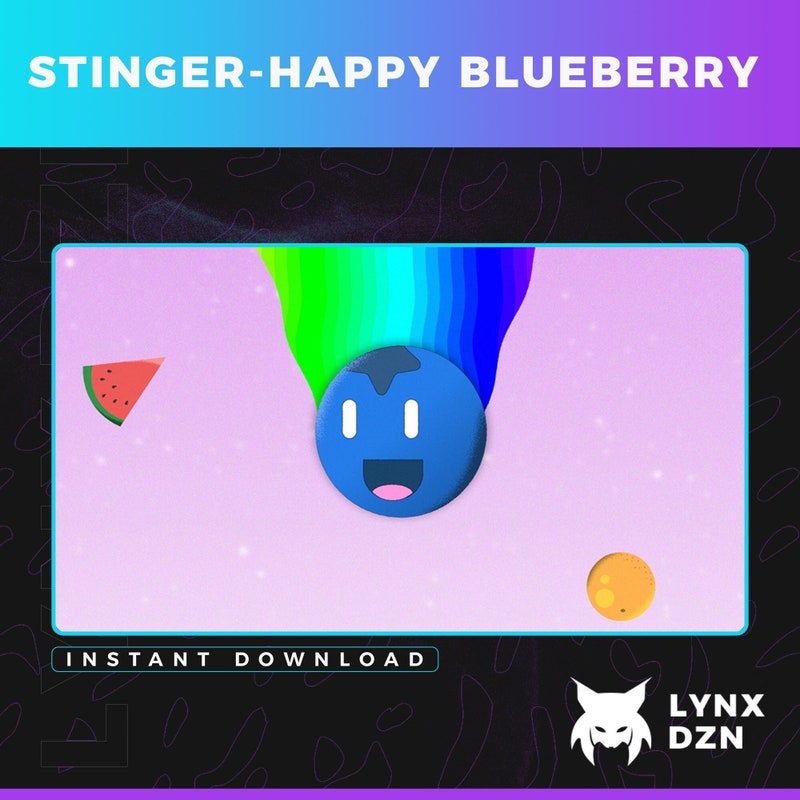 Blueberry Twitch Overlay - Etsy