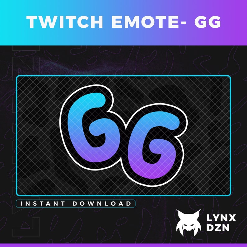 Twitch and Discord Emote | Animated GG | Graphics for Gamers ...