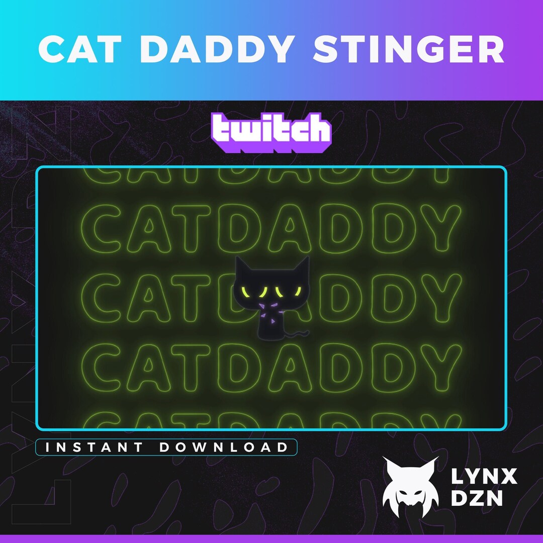 Animated Twitch Cat Transition | Stream Overlay | Compatible With ...