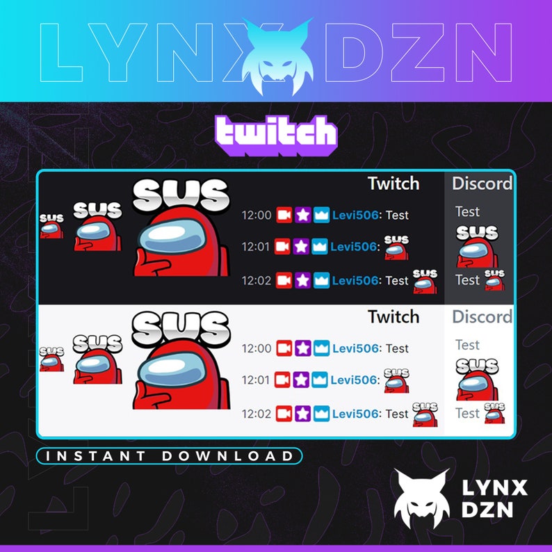 Twitch and Discord Emotes | Sus Emote | Among Us Sussy | Streaming ...