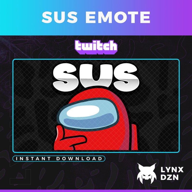 Twitch and Discord Emotes | Sus Emote | Among Us Sussy | Streaming ...