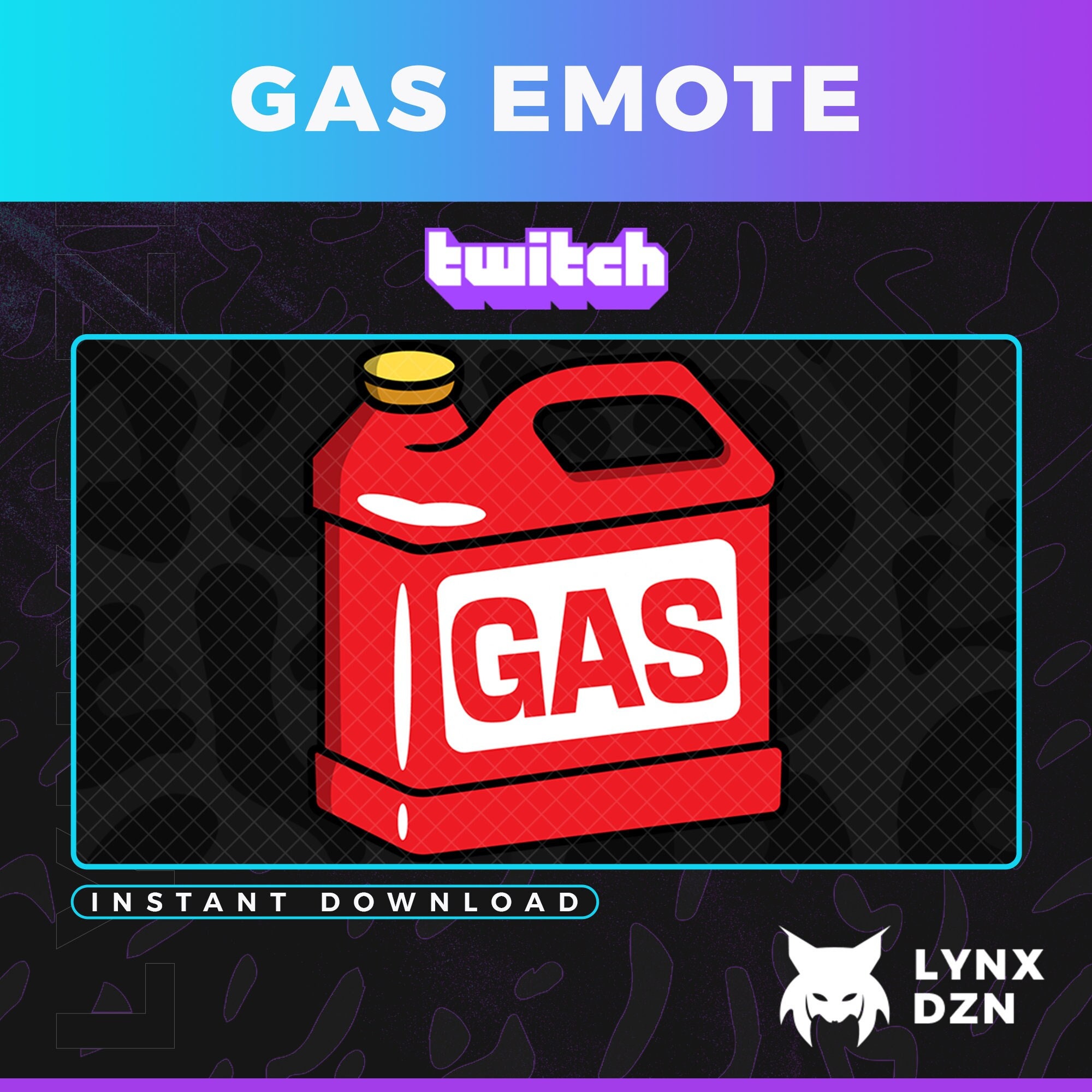 Twitch and Discord Emote | Gas Can Emote | Live Streaming Assets - Etsy