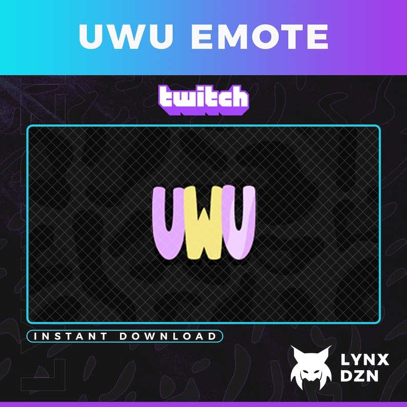 Animated Emote| Twitch Uwu Emote| Twitch and Discord Emote| E-girl| Kawaii Aesthetic| OBS - Etsy