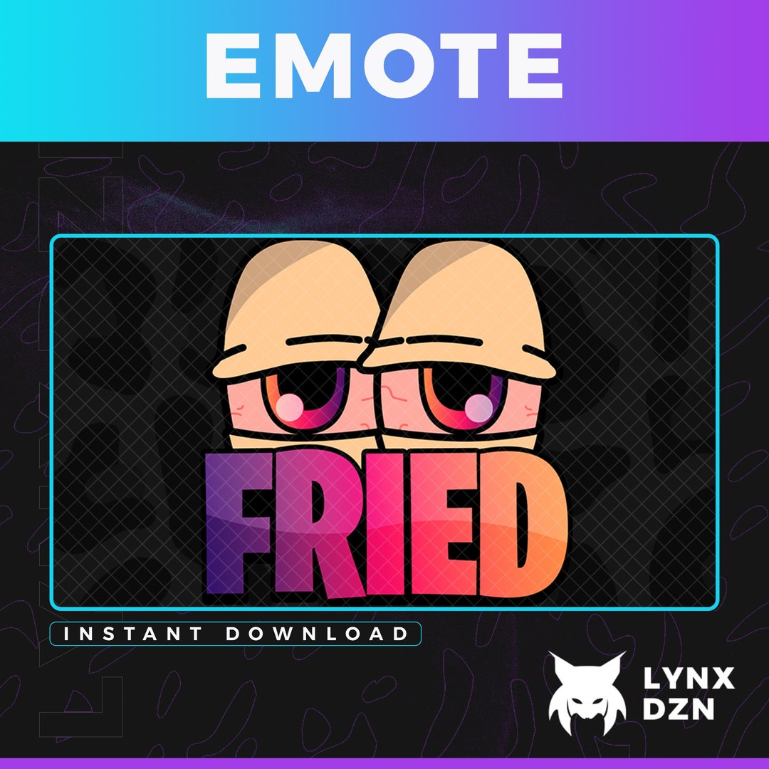 Twitch and Discord Emote Fried 420 Emote Live Streaming Assets - Etsy