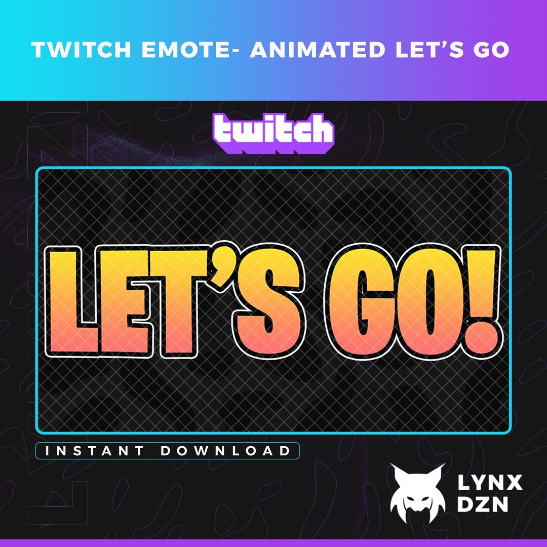 Twitch and Discord Animated Let's Go Emote | OBS - Etsy