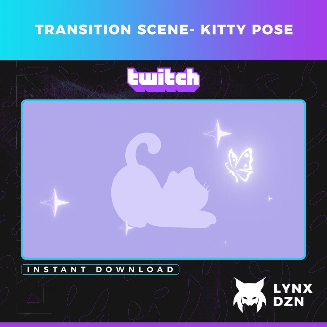 Animated Transition Scene | Twitch | Live Streaming Stinger | Kawaii ...