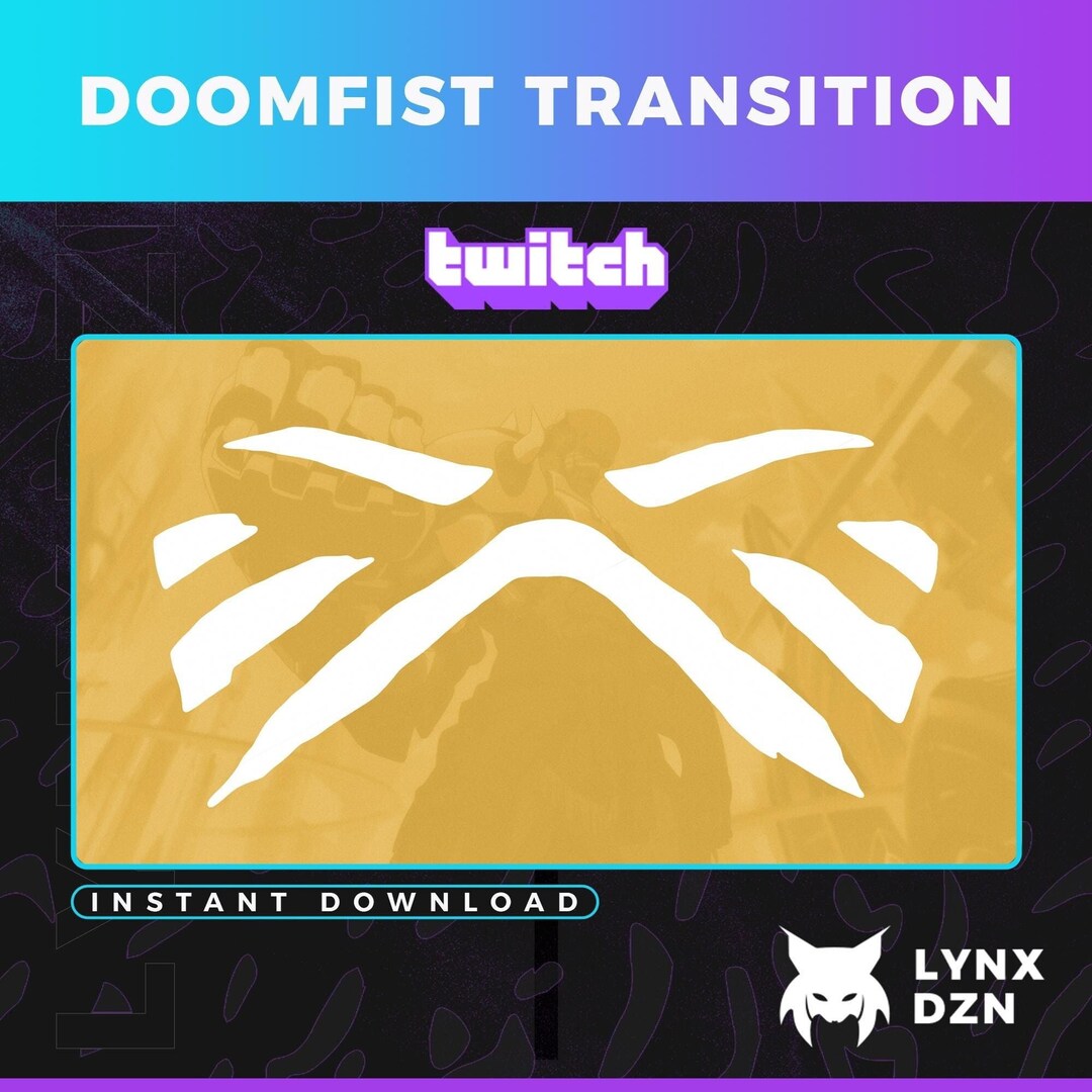 Twitch Stinger | Overwatch 2 Doom Punch Transition Scene | OBS - Etsy