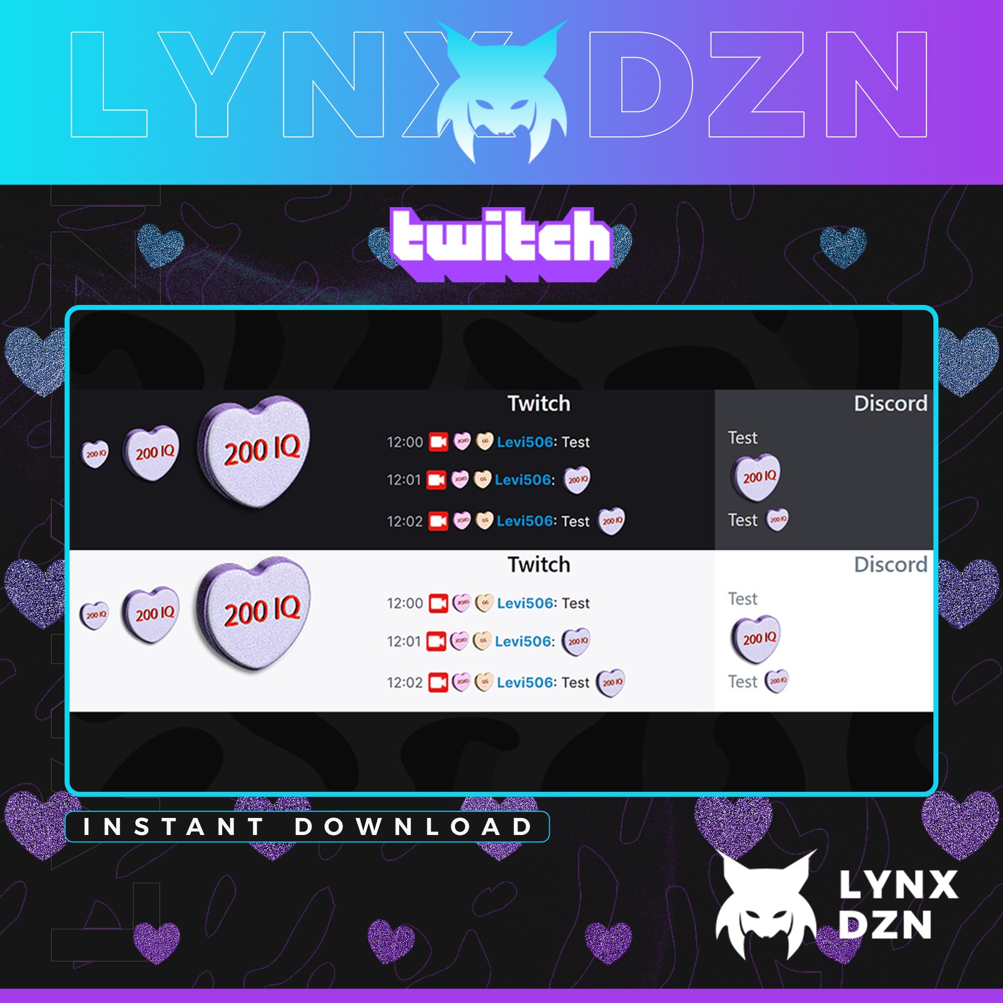 Valentine's Day Candy Sweetheart Stream Badges and Emotes | 12 ...