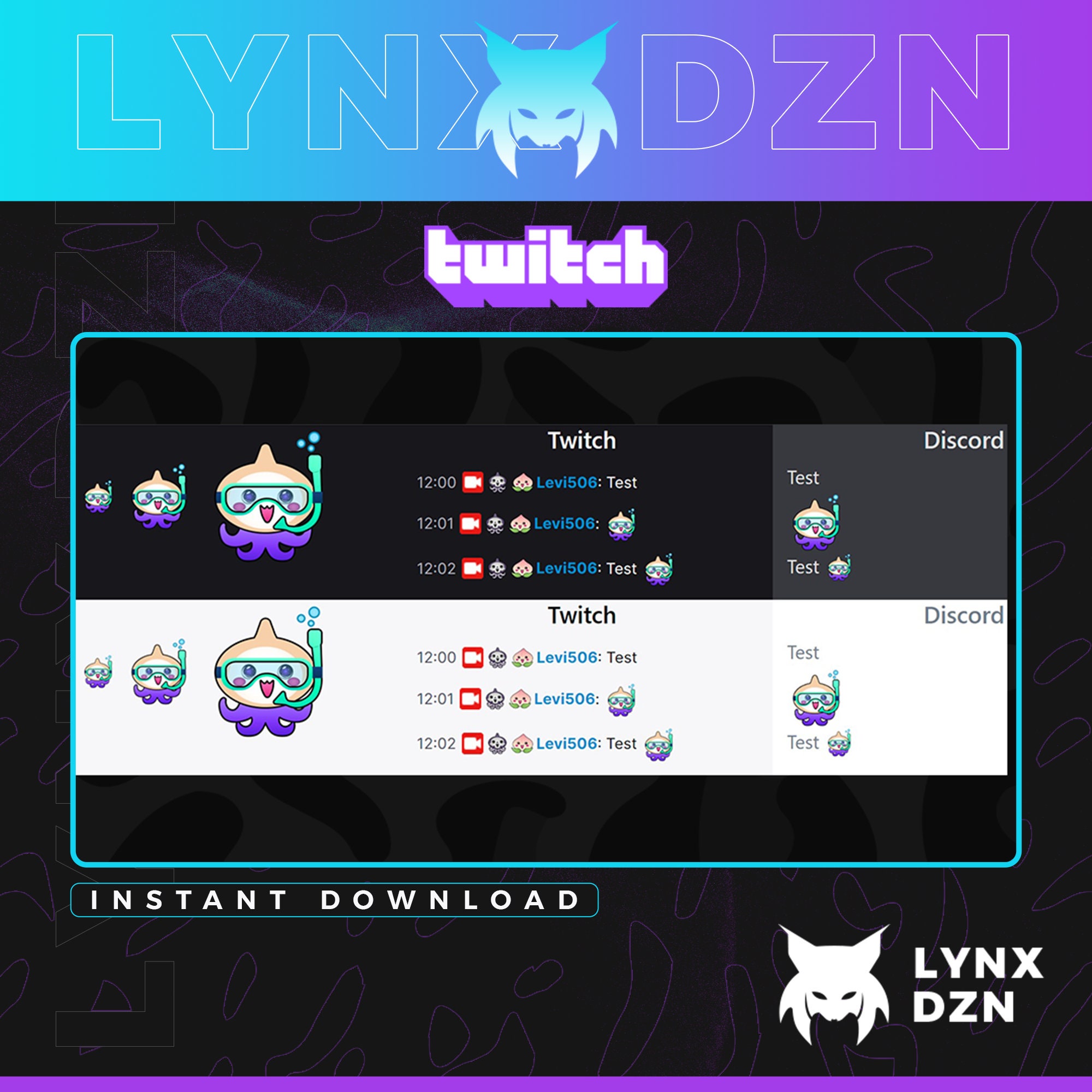 Twitch Sub Badges and Emotes | Overwatch Pachimari Bit Badges | Twitch ...