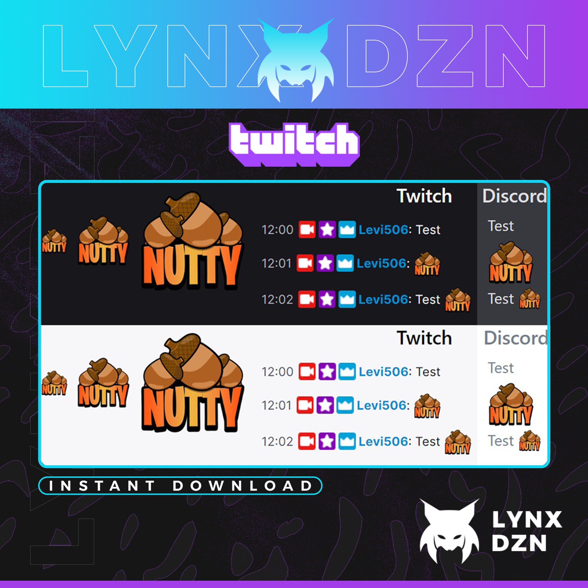 Twitch and Discord Emote Nutty Chestnut Emote Assets for Streaming OBS ...
