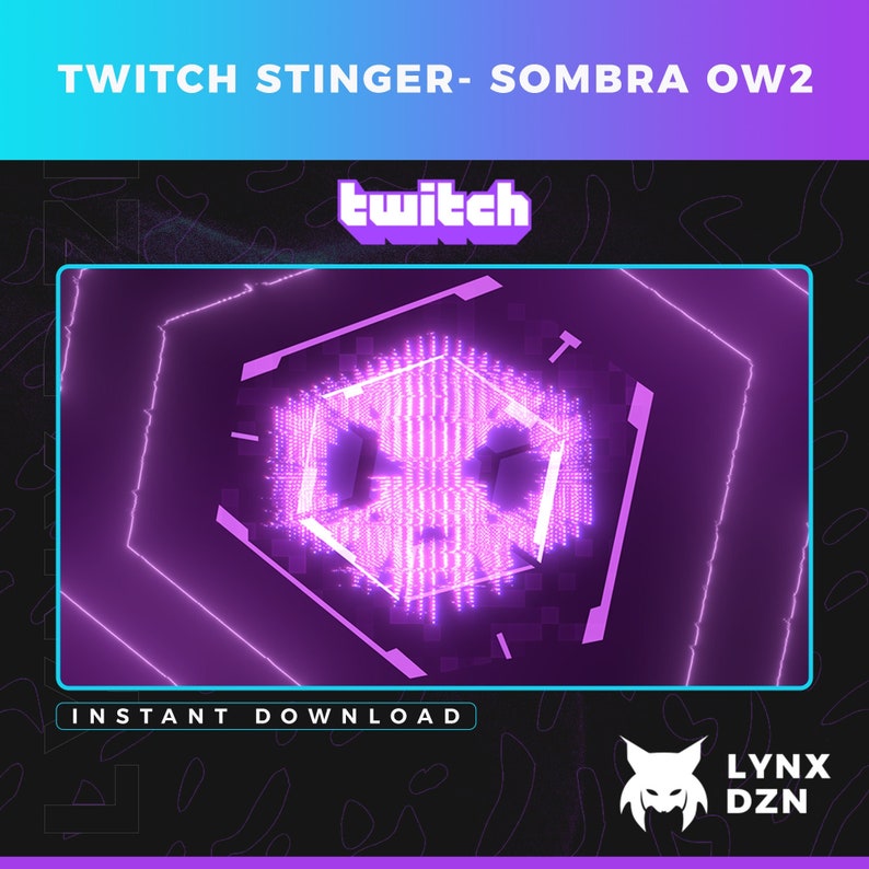 Twitch Stinger | Overwatch 2 Sombra Hack Transition Scene W/ Glitch SFX ...
