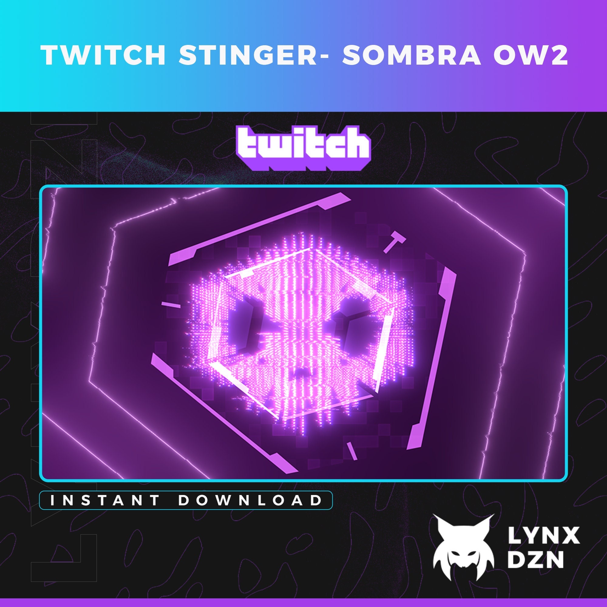 Twitch Stinger | Overwatch 2 Sombra Hack Transition Scene W/ Glitch SFX ...