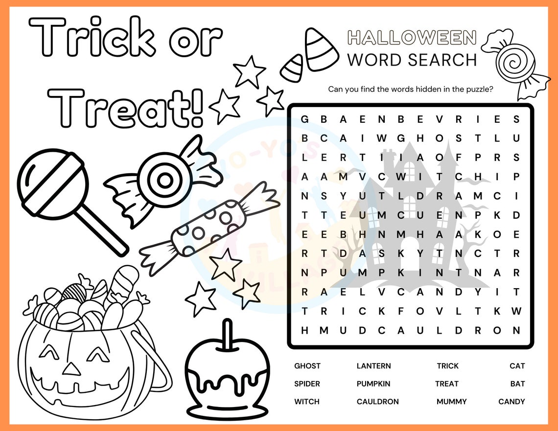Halloween Season Printable Coloring Page Easy / Toddler Coloring Pages ...