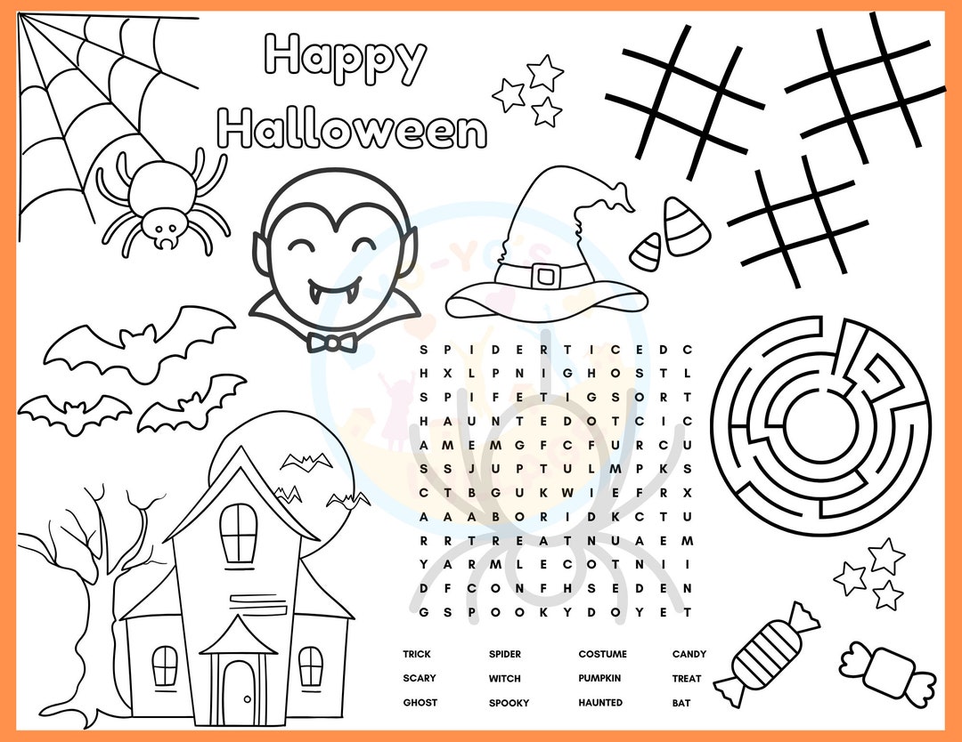Halloween Season Printable Coloring Page Easy / Toddler Coloring Pages ...