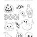 Fall/halloween Printable Coloring Page Easy / Toddler Coloring Pages ...