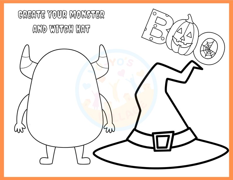 Halloween Season Printable Coloring Page Easy / Toddler Coloring Pages ...