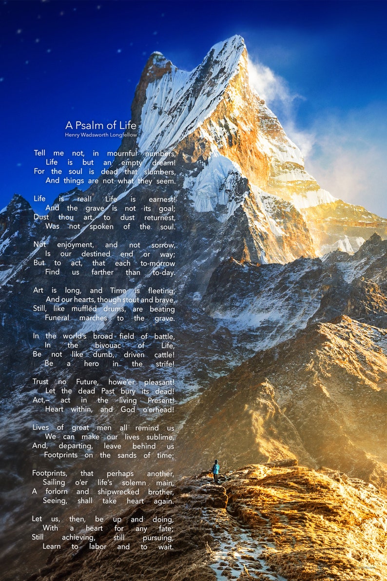 A Psalm of Life - Etsy