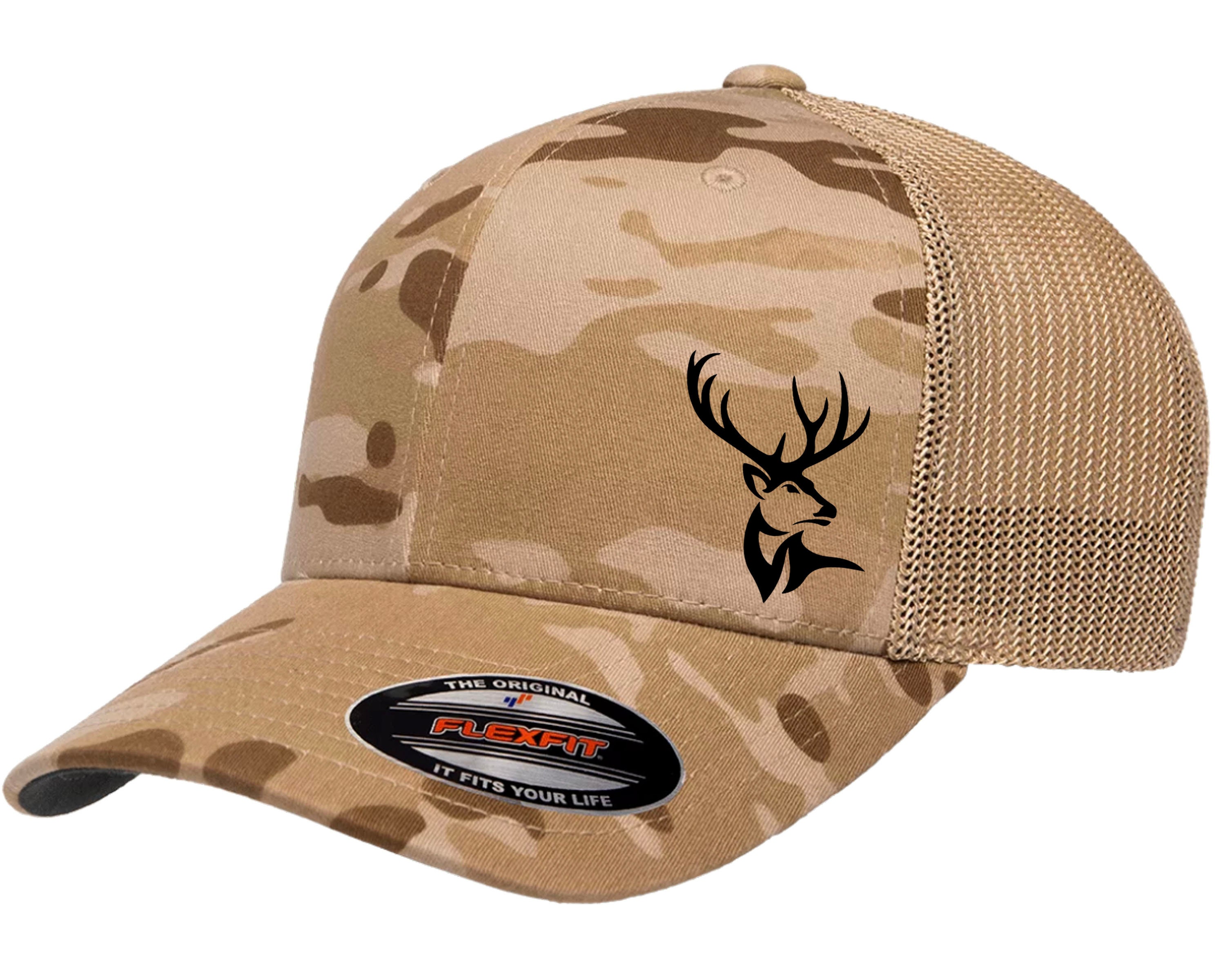 Whitetail Buck Multicam Flexfit 6511 Mesh Back Trucker Cap - Etsy