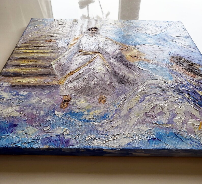 Jesus & Bride of Christ in Heaven, Revelation, Bible, Sky Blue Original ...