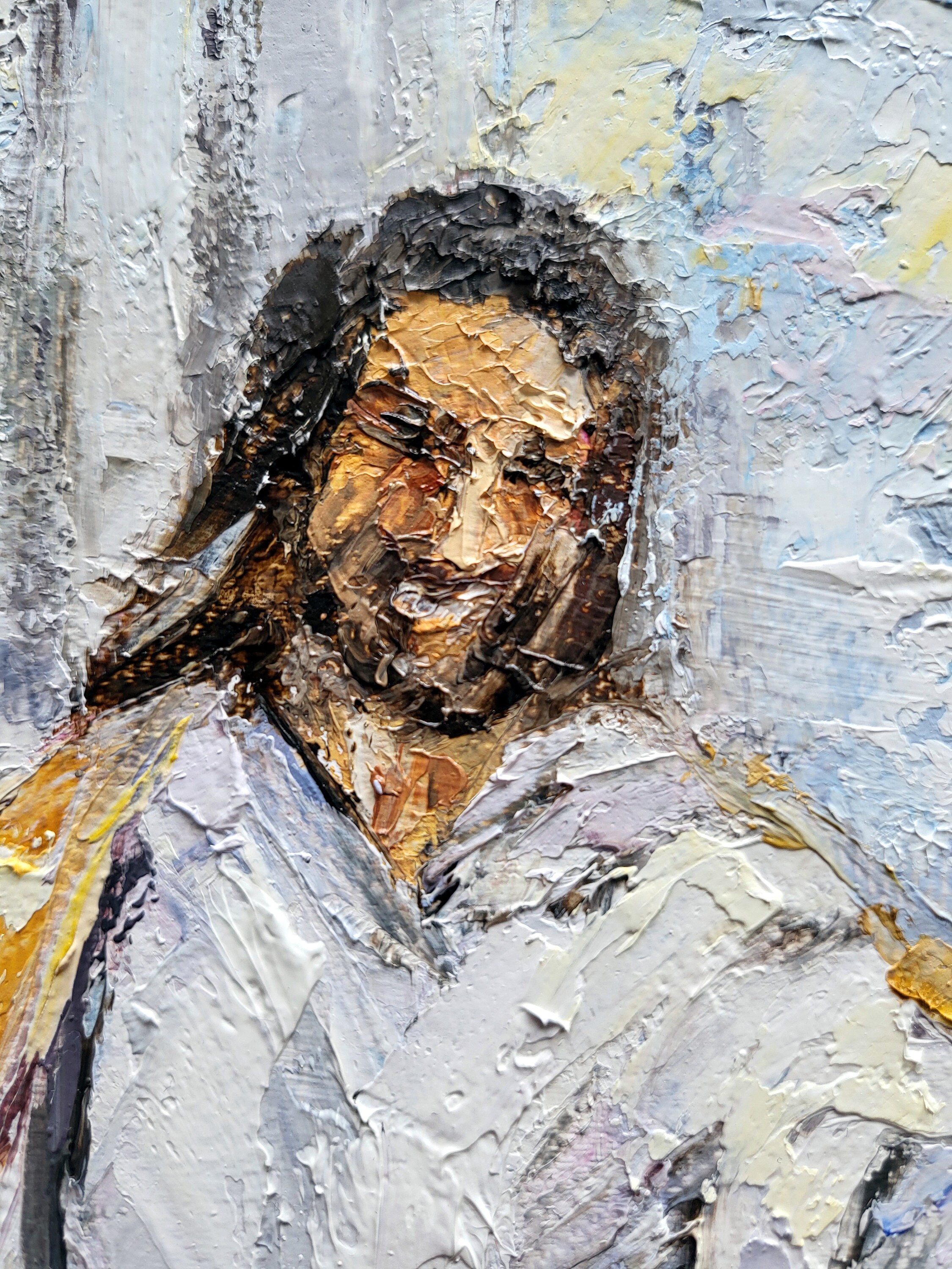 Jesus & Bride of Christ in Heaven, Revelation, Bible, Sky Blue Original ...