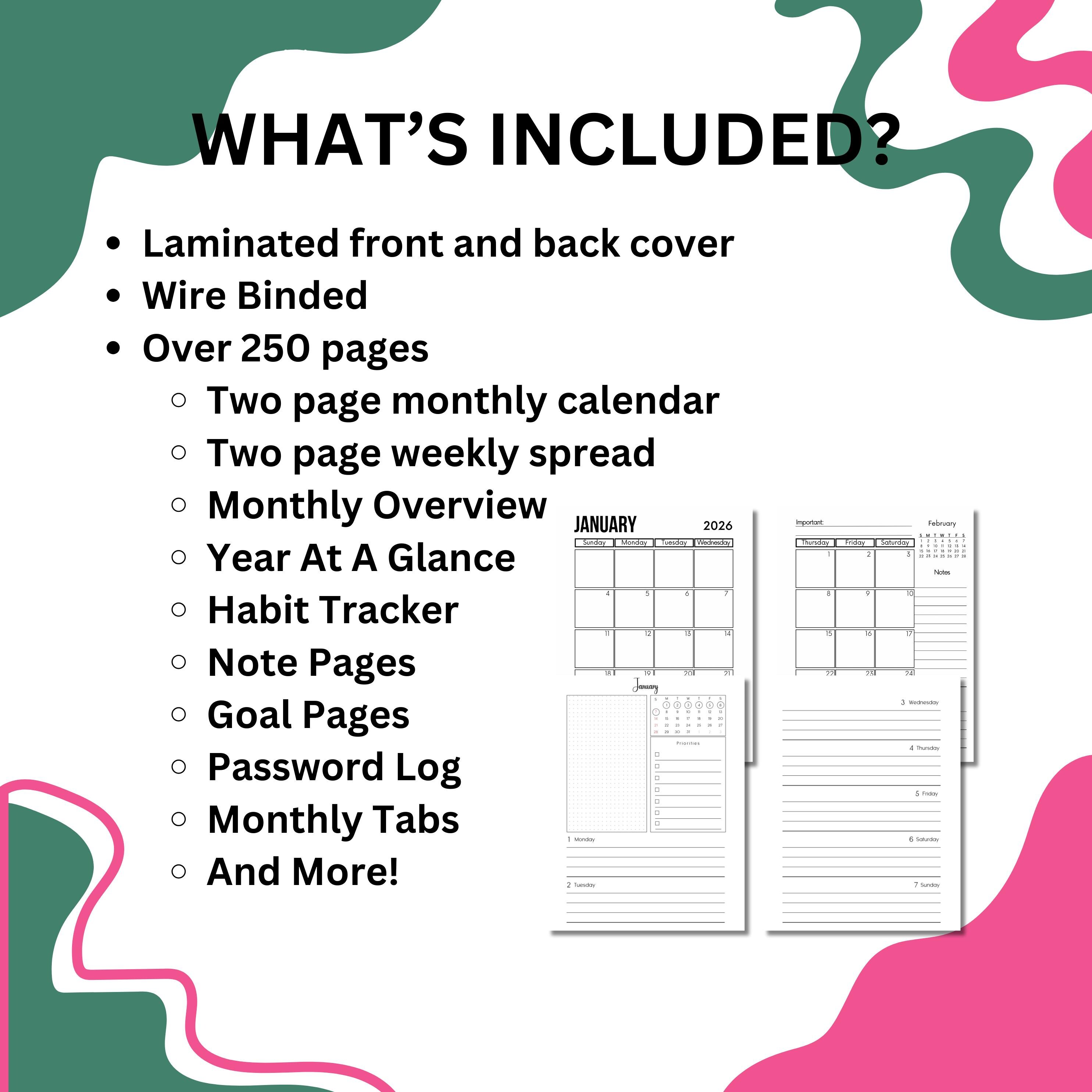 PLANNER: Confidence Magazine | 2026 Dated, Non Dated, and 18 Month - Etsy