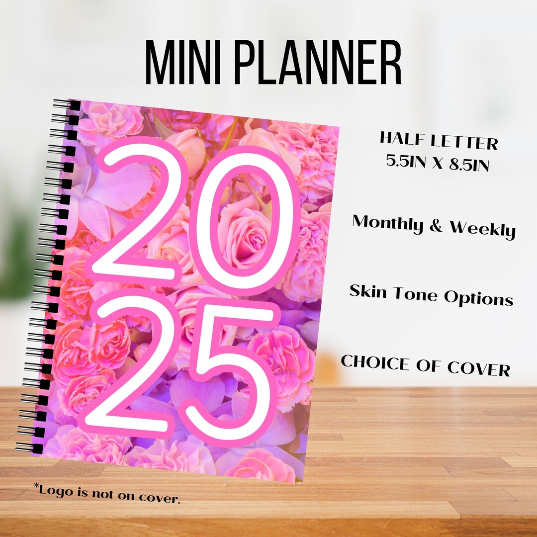 PLANNER: HALF LETTER 2025 Dated and Undated Available Choice of Cover ...
