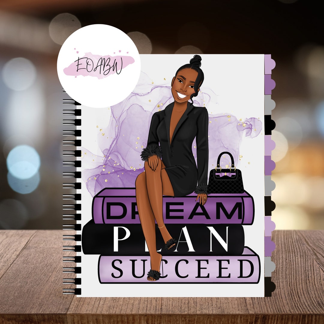 PLANNER: Dream Plan and Succeed grey/black 2024 Dated and Undated ...