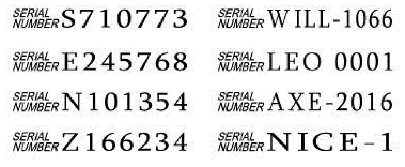 8X Guitar 'custom Serial Number' Headstock Waterslide Decals - Etsy