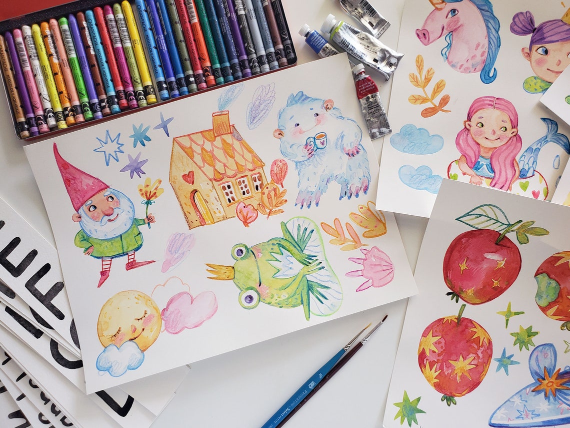 Fairytale Alphabet Poster ABC Poster Alphabet Print Kids - Etsy