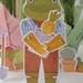Paper Frog Doll Articulated Pretend Play Kit DIY Paper Doll Froggy ...